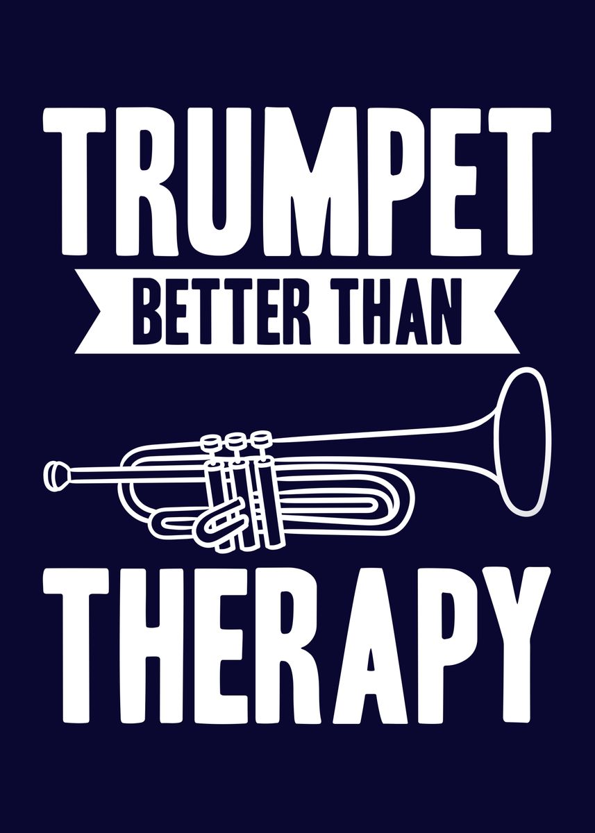'Funny Trumpet' Poster, picture, metal print, paint by MzumO | Displate