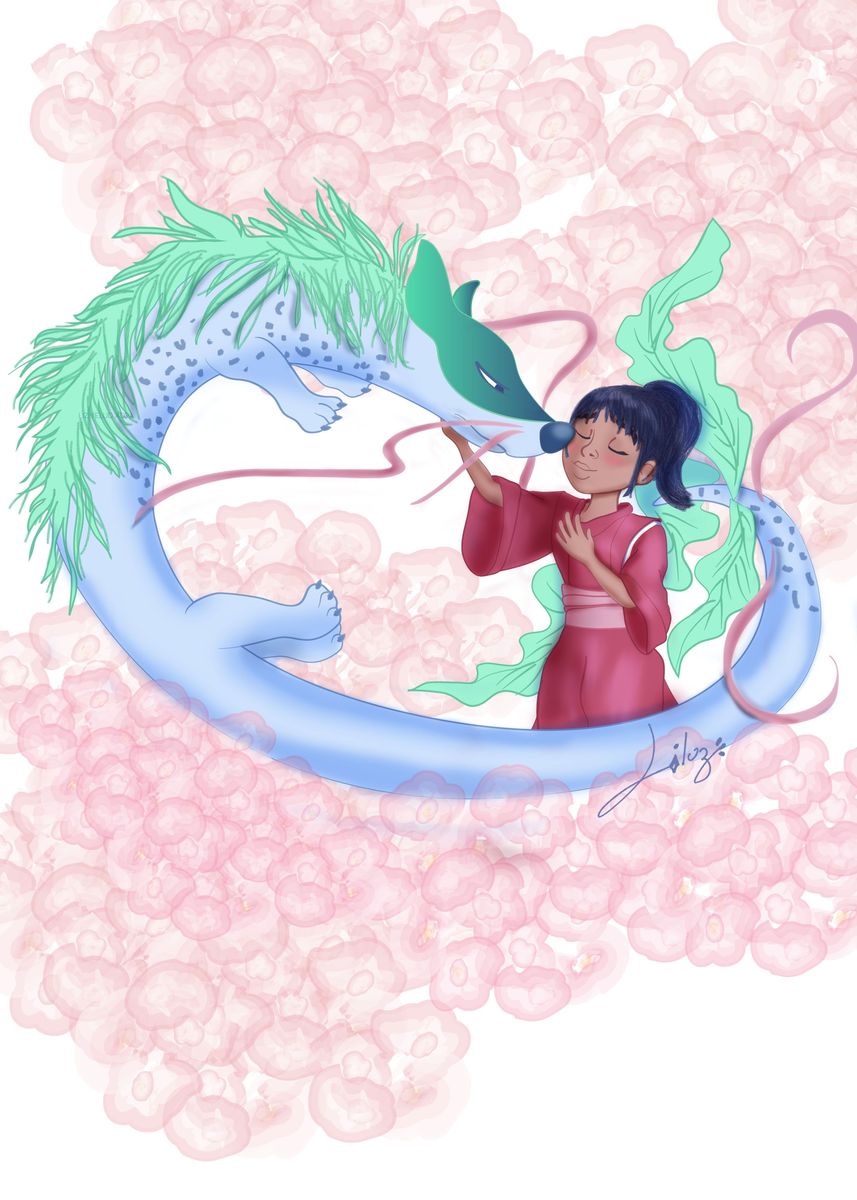 'Poster Soul Sakura Japan' Poster, picture, metal print, paint by Liz ...