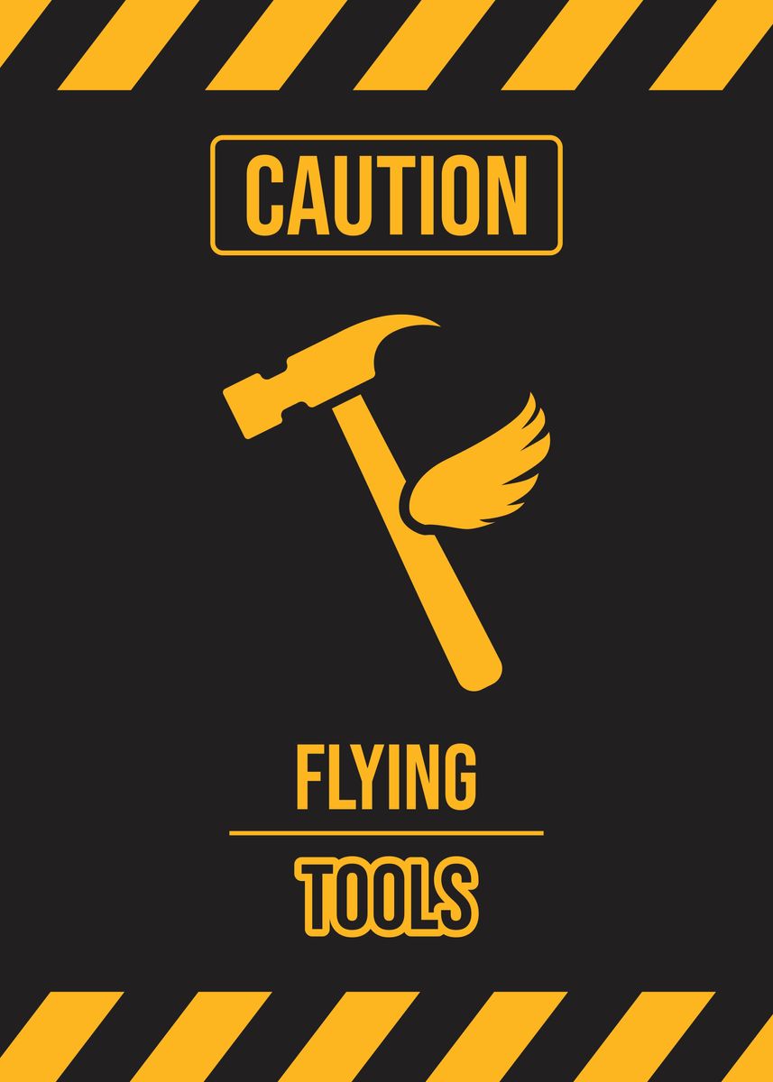 'Flying tools' Poster, picture, metal print, paint by Rian setiadi ...