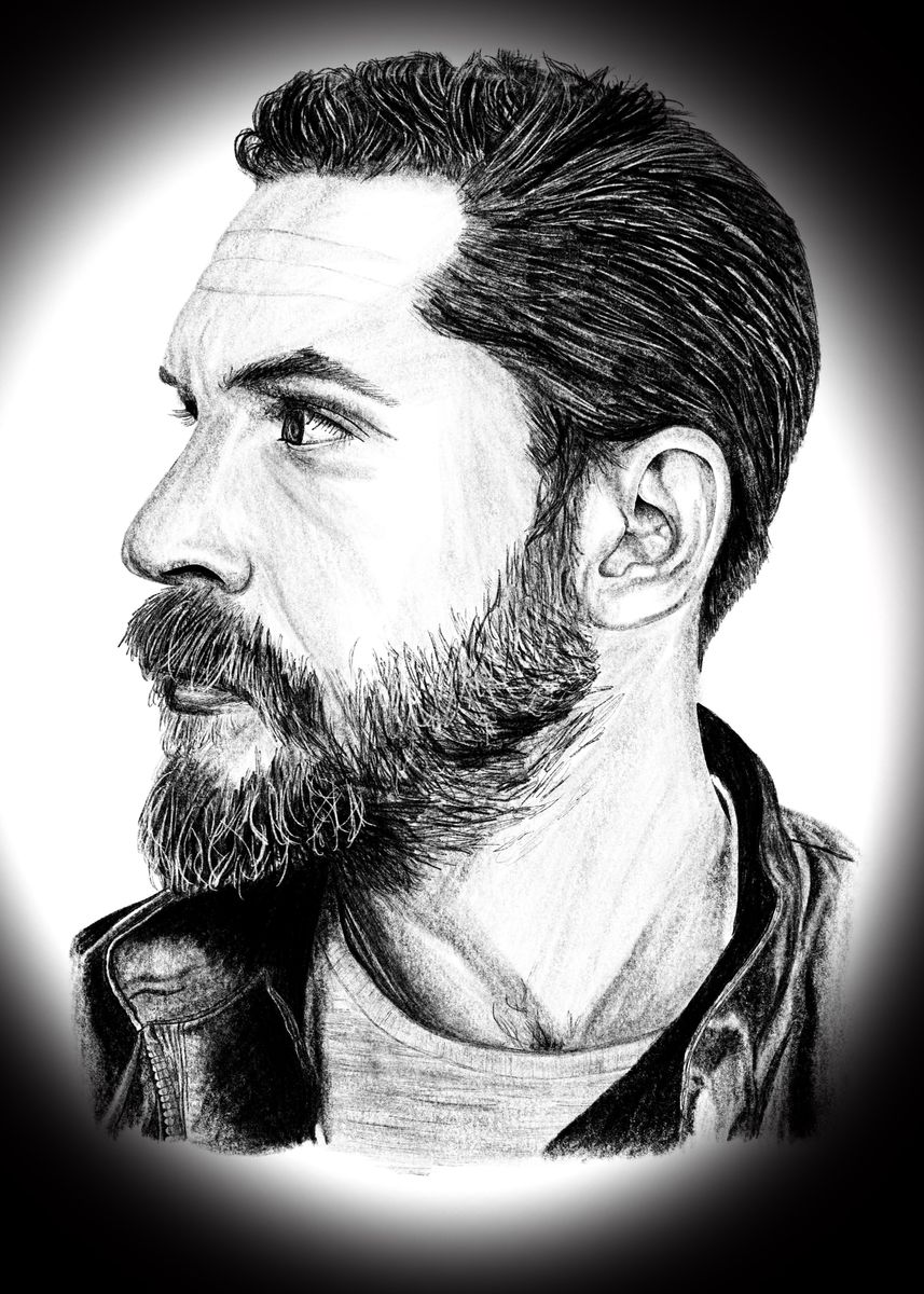 'Mr Hardy' Poster, picture, metal print, paint by American Ink Legacy ...