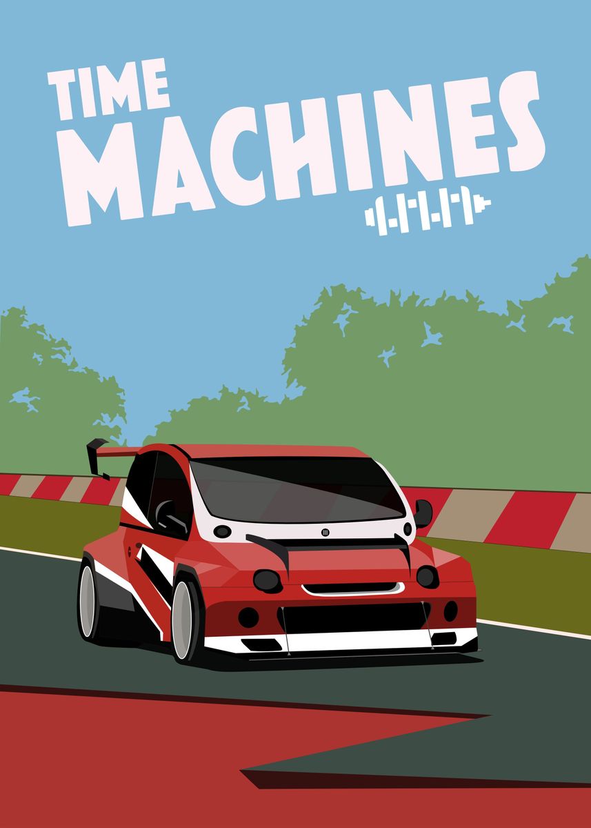 'Crazy car' Poster, picture, metal print, paint by Jack | Displate