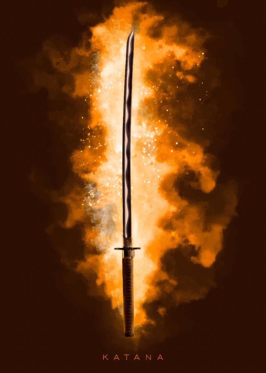 'Samurai Sword' Poster, picture, metal print, paint by Mardiono Head ...