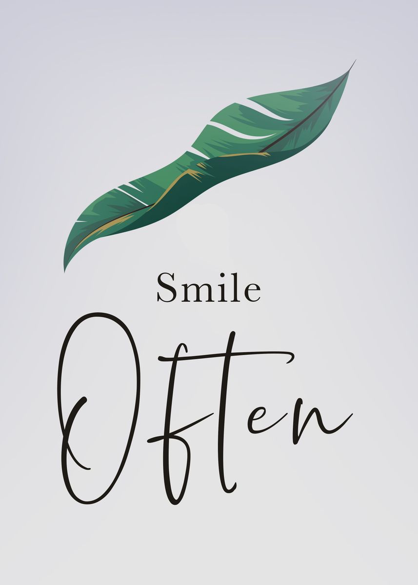 'Smile Often' Poster, picture, metal print, paint by Evan Arrington ...