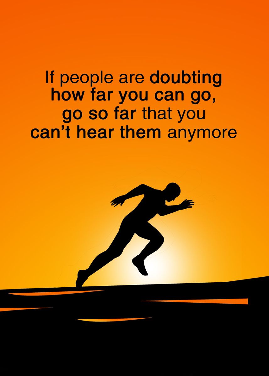 'Running Sport Motivation' Poster, picture, metal print, paint by QTK ...