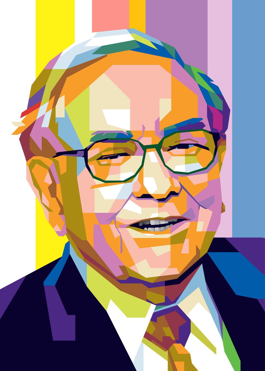 'Warren Buffett' Poster, picture, metal print, paint by Robert Monroy ...