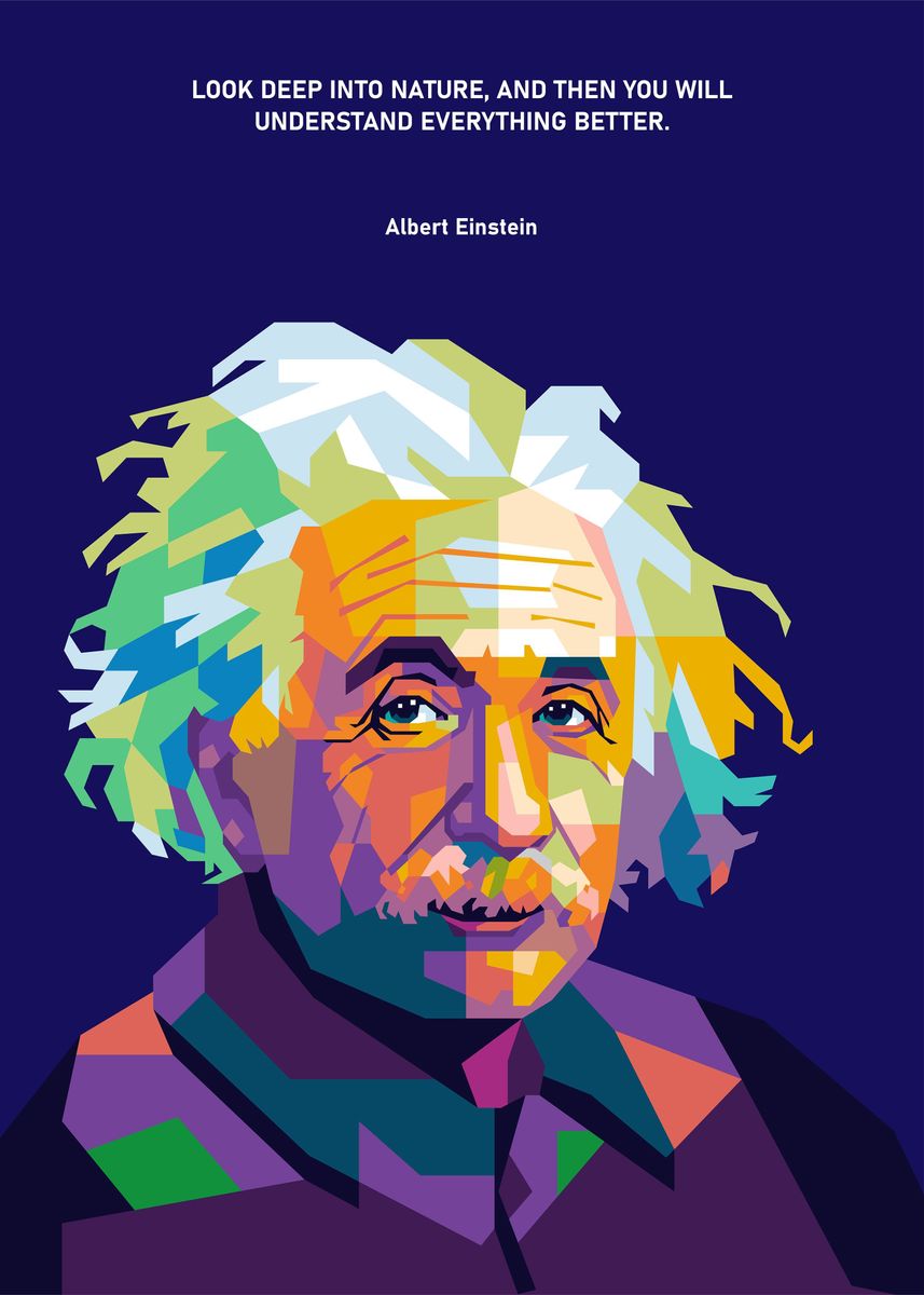 'alber einstein' Poster, picture, metal print, paint by best art work ...