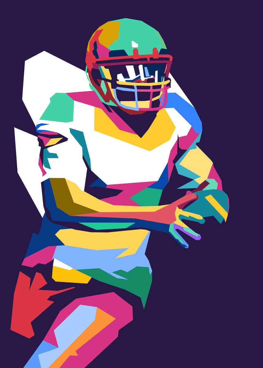 'American Football Pop Art' Poster by Ro | Displate