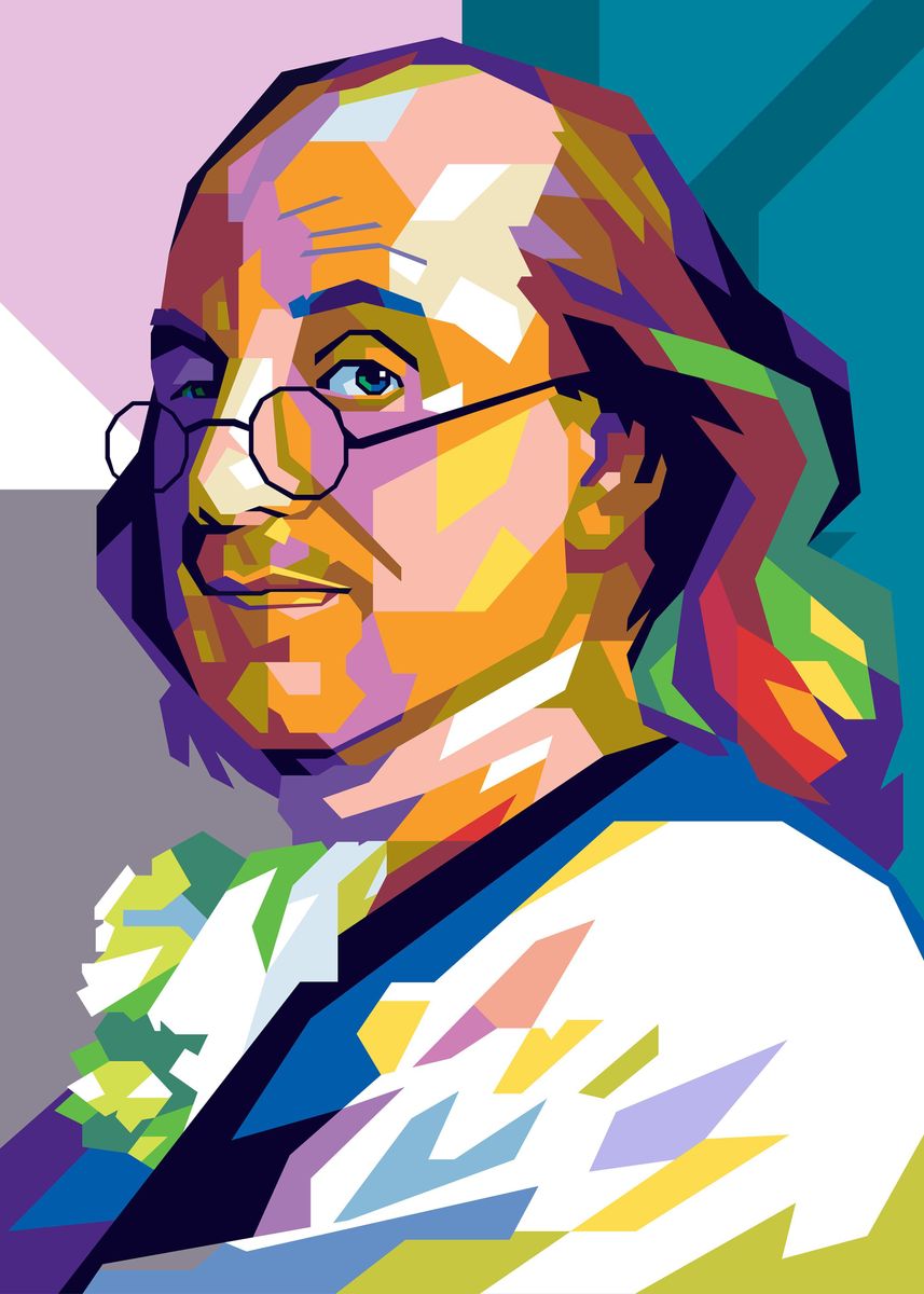 'Benjamin Franklin' Poster, picture, metal print, paint by Robert ...