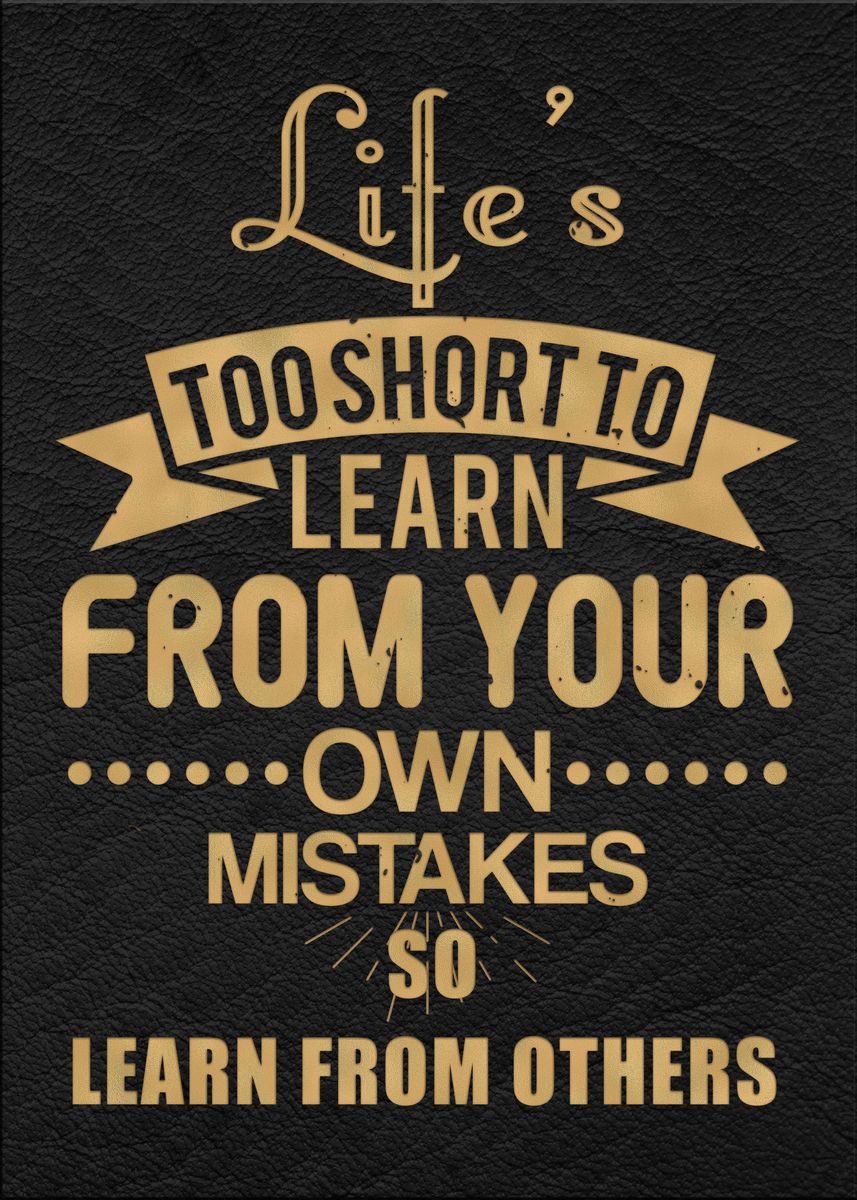 'So learn from others' Poster by XandYart | Displate