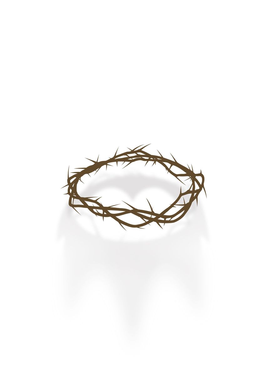 'Jesus Crown of Thorns Art' Poster, picture, metal print, paint by Team ...
