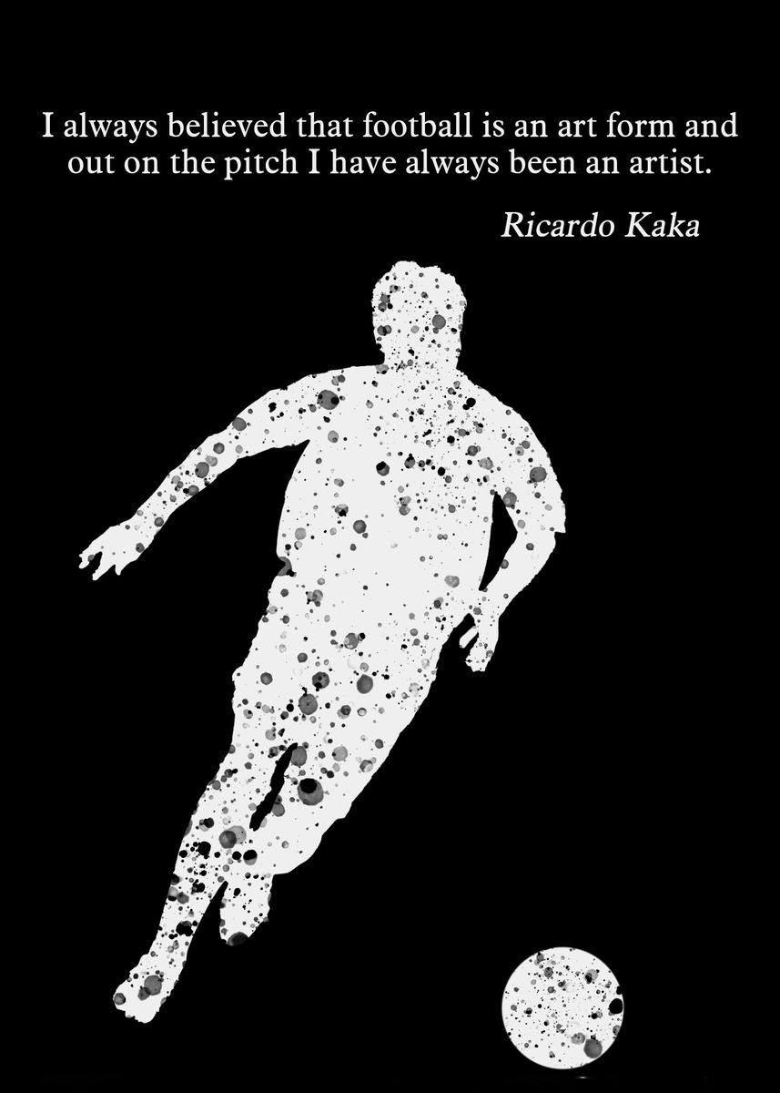 'Soccer player quotes' Poster, picture, metal print, paint by ...