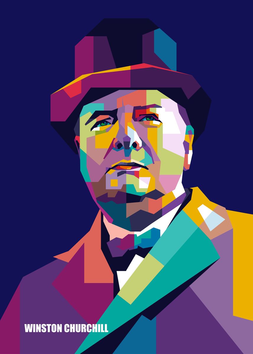 'Winston Churchill' Poster, picture, metal print, paint by Mas Nono ...