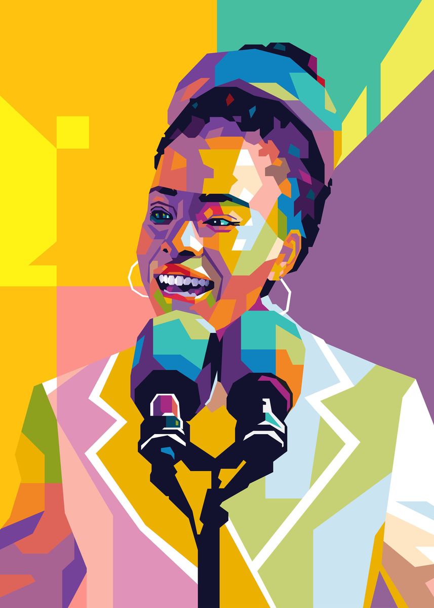 'Amanda Gorman' Poster, picture, metal print, paint by Robert Monroy ...