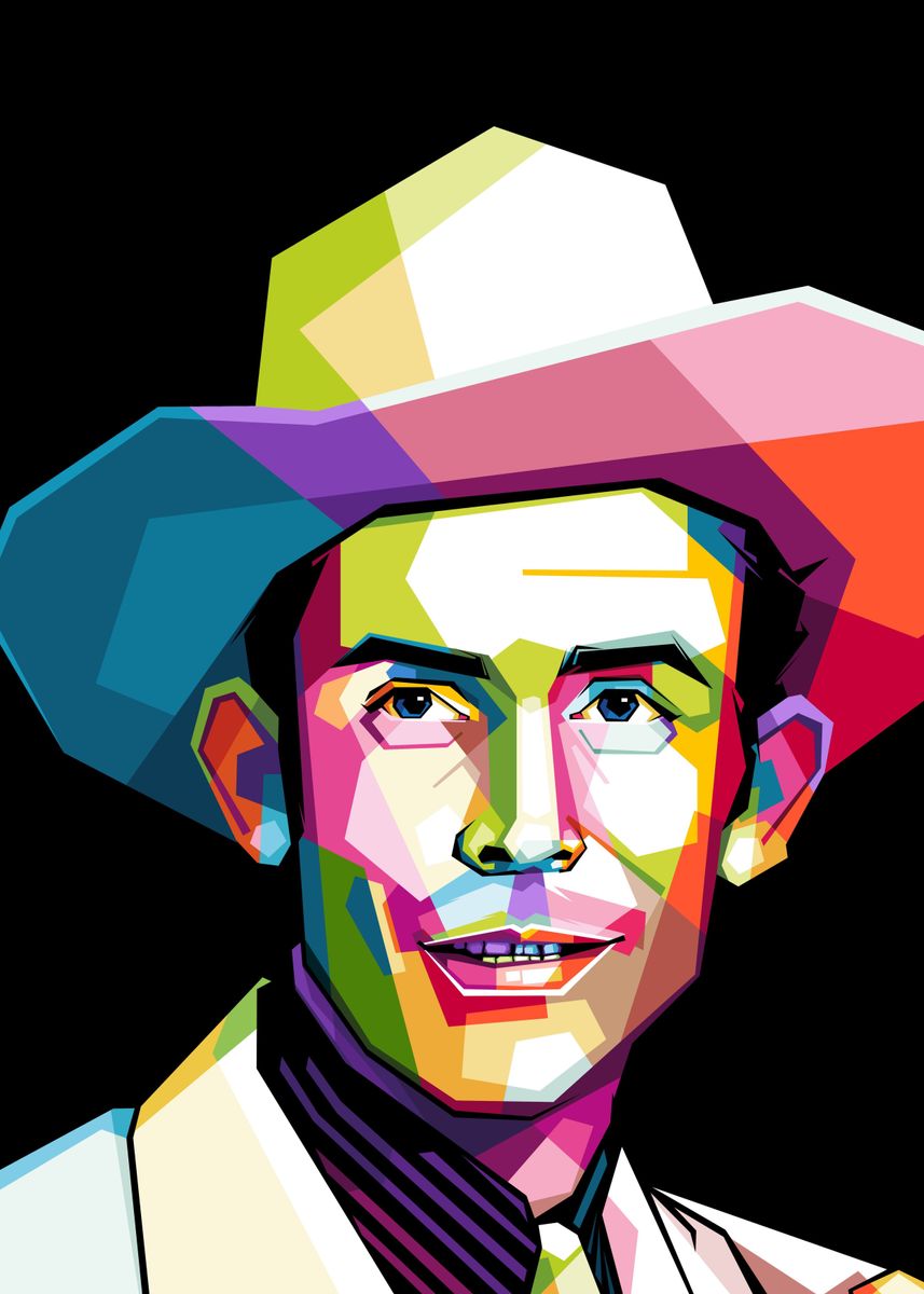 'Hank William Jr' Poster, picture, metal print, paint by Dika Sujud ...