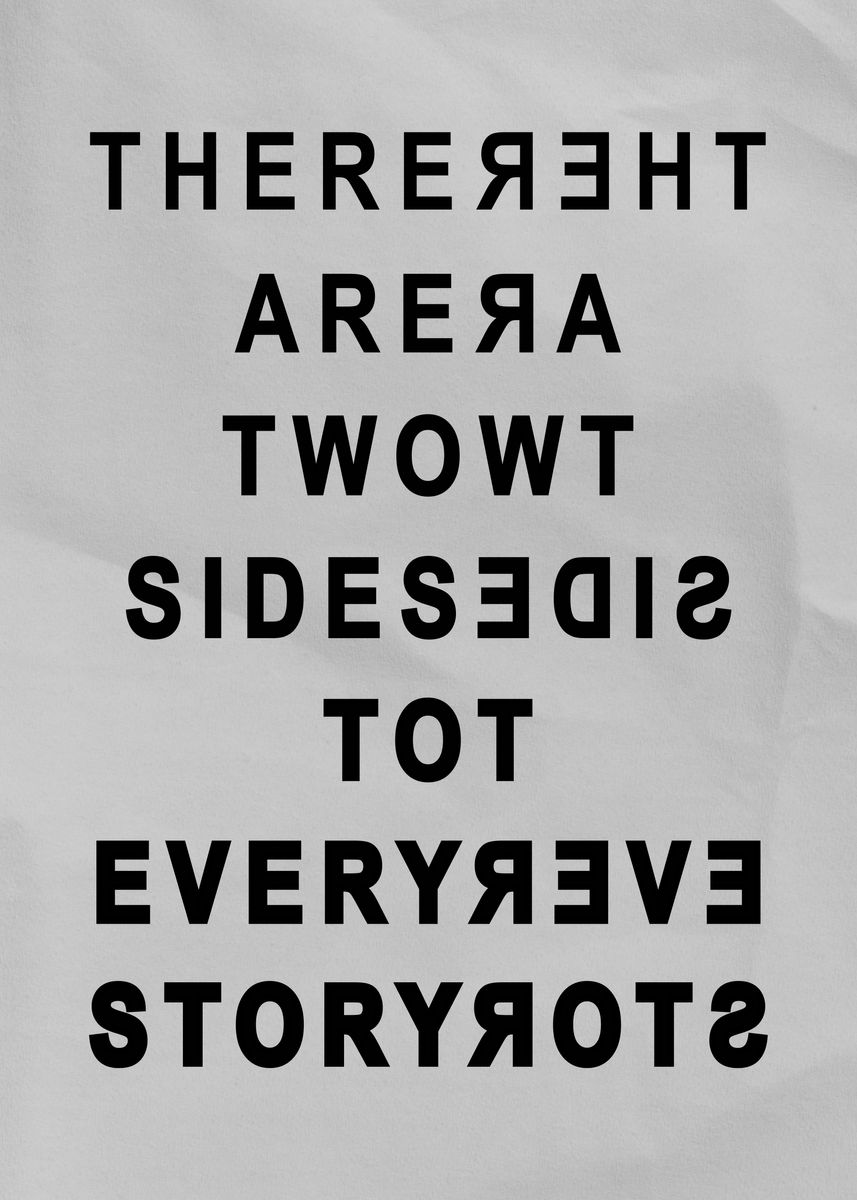 '2 Sides' Poster, picture, metal print, paint by str8edgedude | Displate