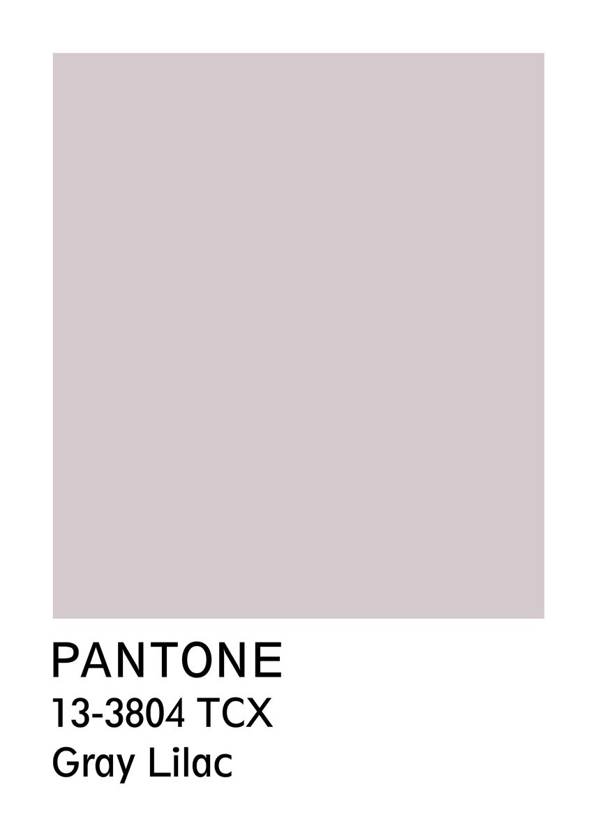 'Pantone Gray Lilac' Poster, picture, metal print, paint by ZnF ...