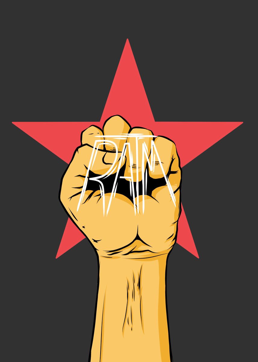 'Rage Against the Machine' Poster, picture, metal print, paint by YURE ...