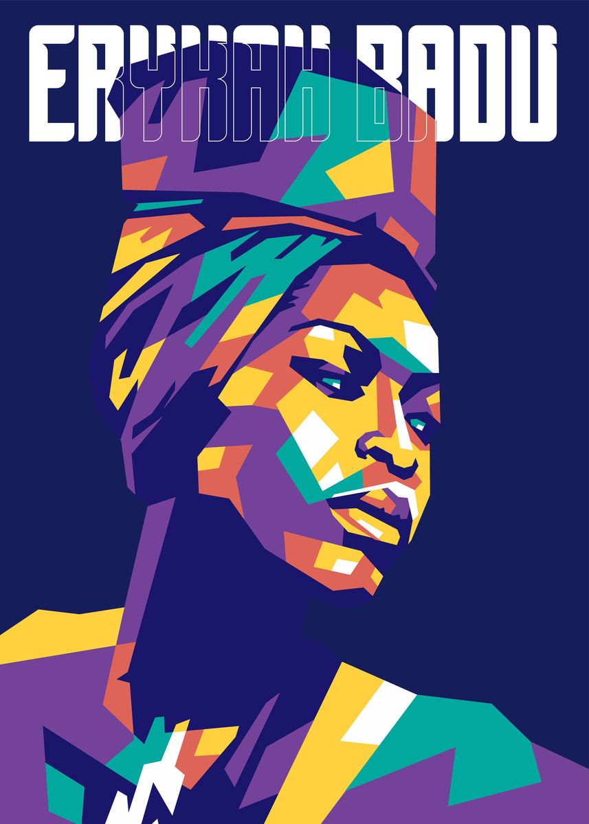 'Erykah Badu' Poster, picture, metal print, paint by Robert Monroy ...