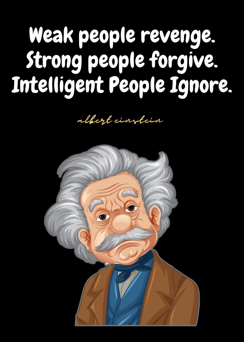 'Albert Einstein Quote Best' Poster, picture, metal print, paint by ...