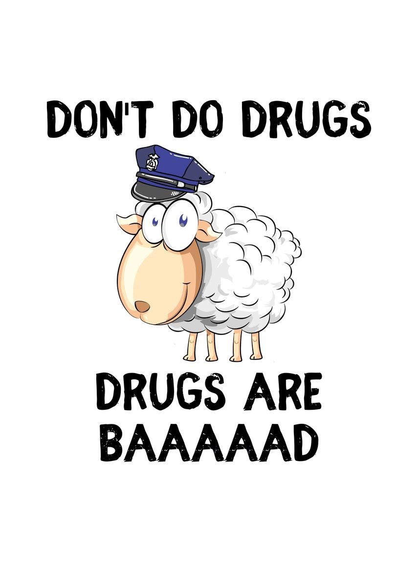 'Dont Do Drugs Bathroom' Poster, picture, metal print, paint by Yllar ...