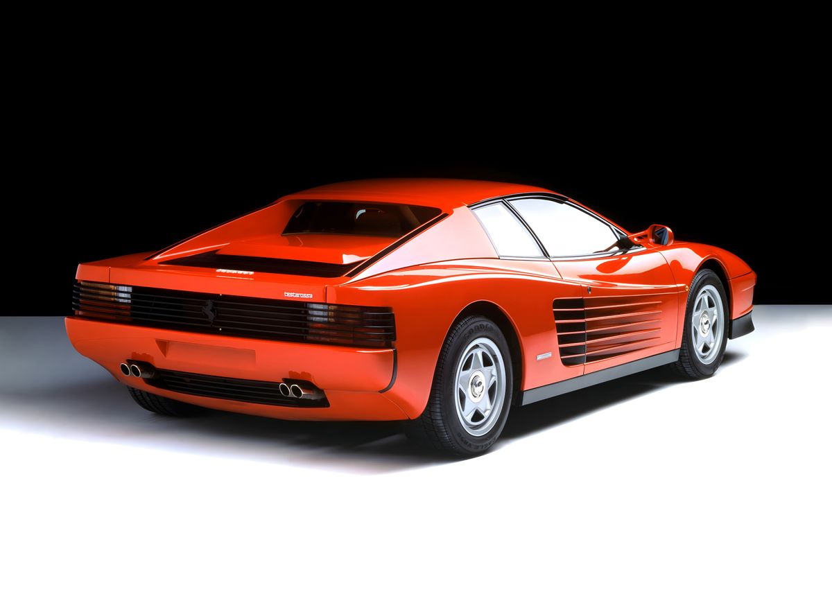 '1984 Ferrari Testarossa' Poster by Retro Wave Art | Displate