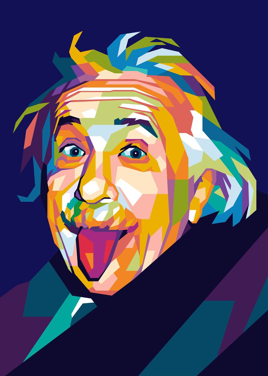 'Albert Einstein' Poster, picture, metal print, paint by Mas Nono ...