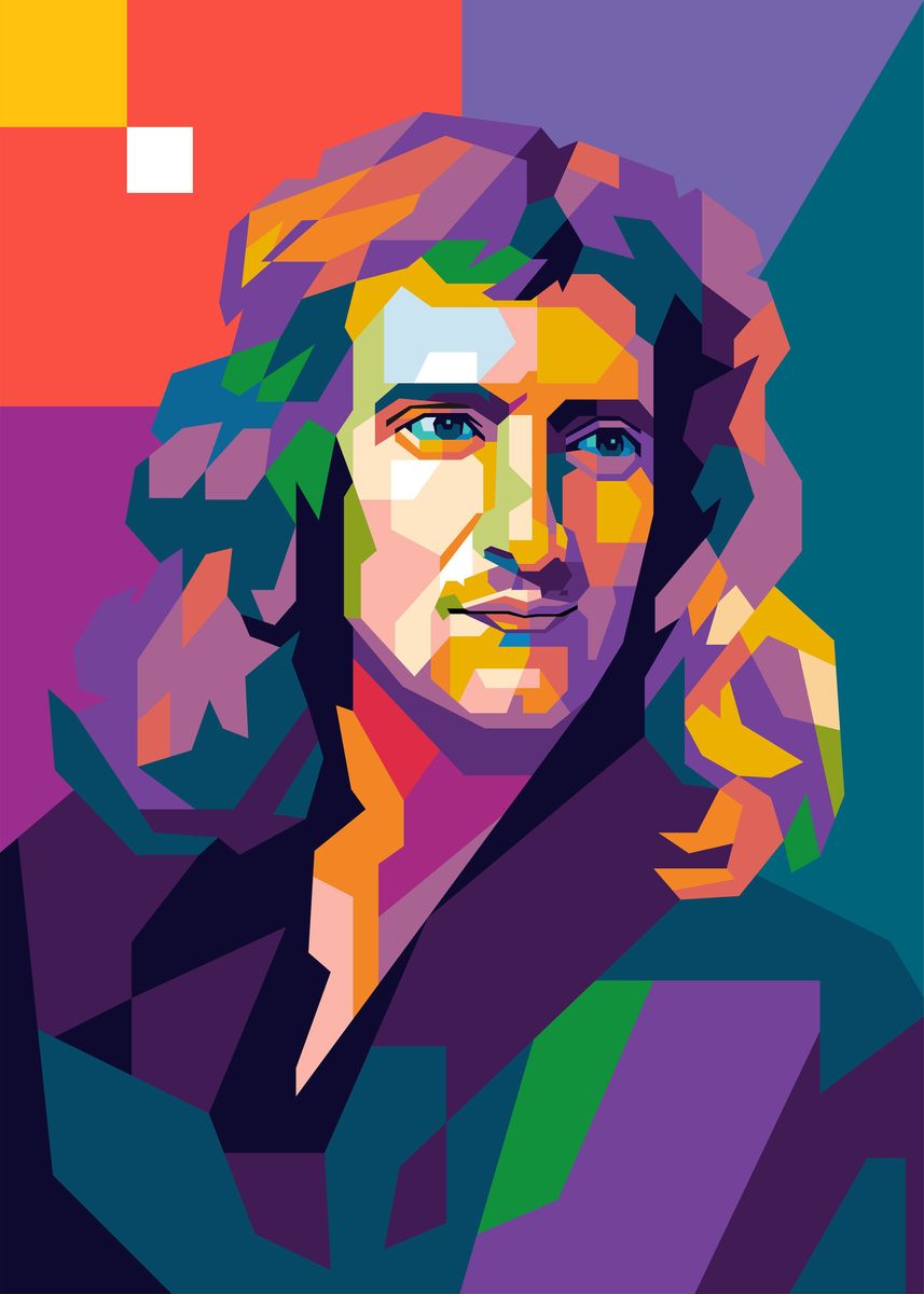 'Isaac Newton' Poster, picture, metal print, paint by Robert Monroy ...