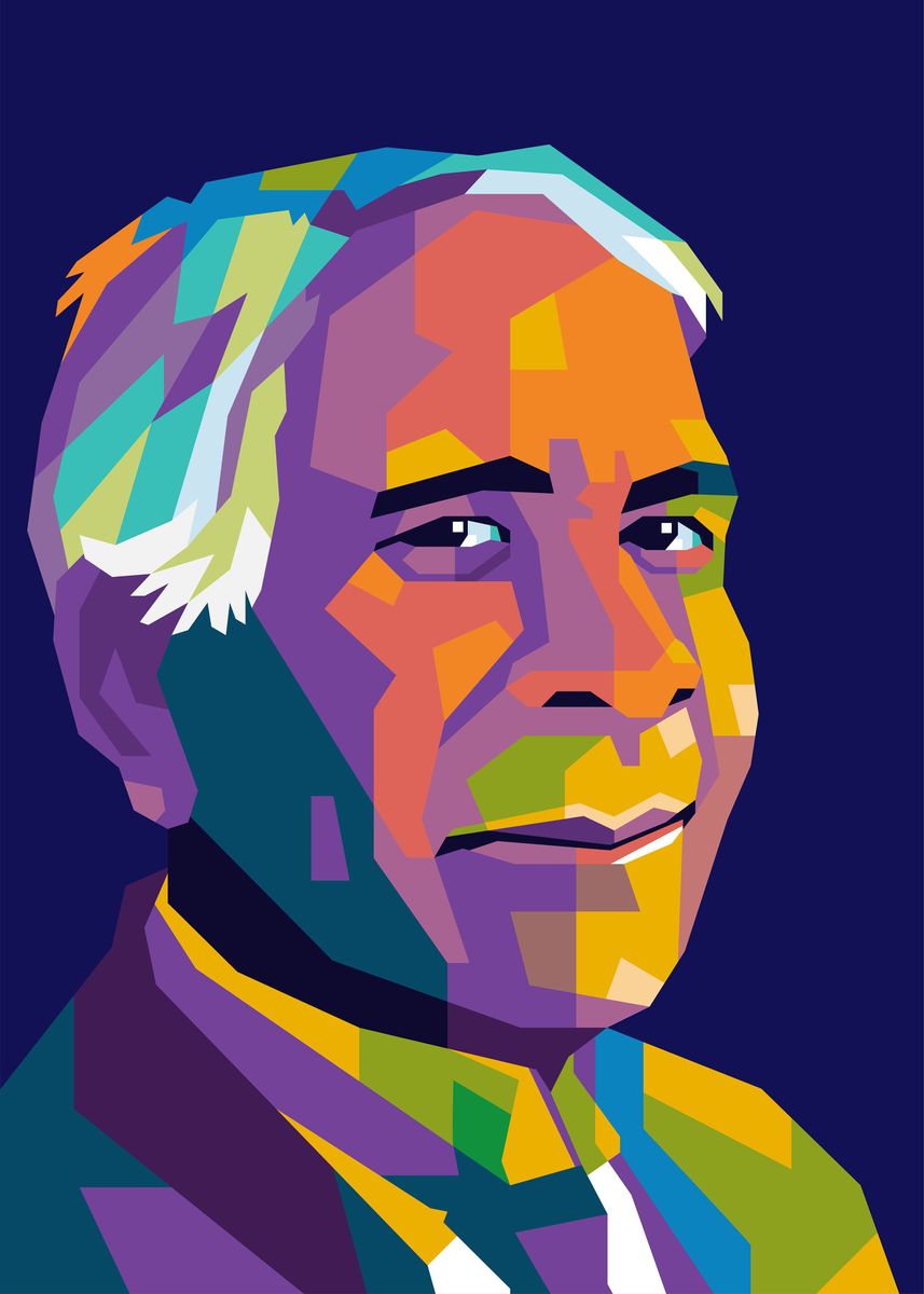 'David Unaipon' Poster, picture, metal print, paint by Robert Monroy ...