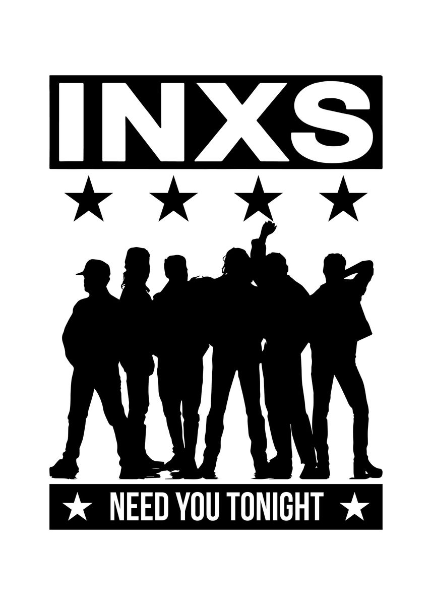 'Retro INXS' Poster by andamoto | Displate