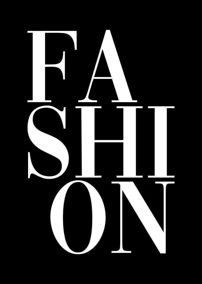 'Fashion Word Vogue ' Poster, picture, metal print, paint by dkDesign ...