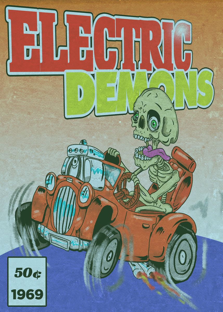 'Electric Demons Issue 1' Poster by Robert | Displate