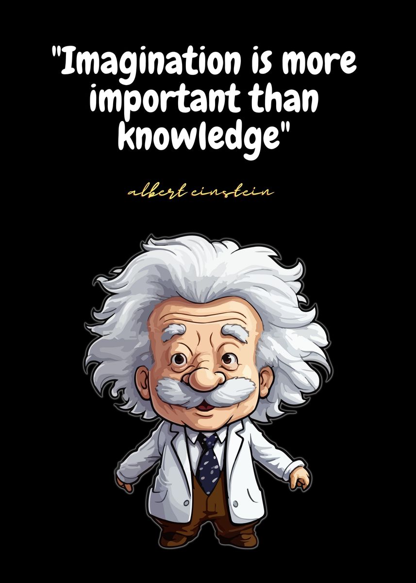 'Quotes Albert Einstein Art' Poster, picture, metal print, paint by ...