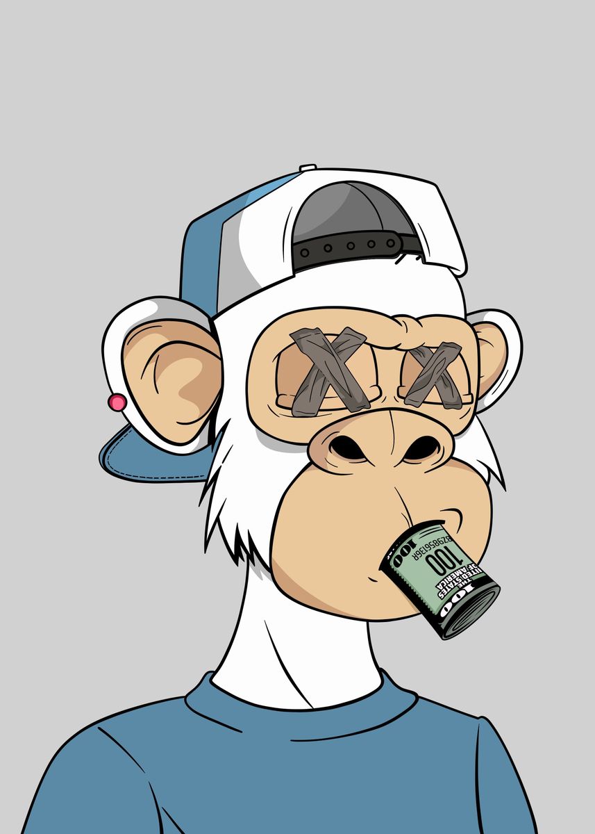 'Bored ape' Poster, picture, metal print, paint by Magic Apes | Displate