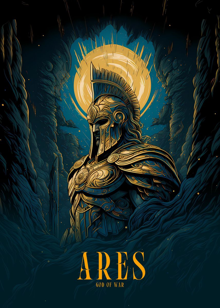 'Ares Poster' Poster, picture, metal print, paint by Posterium Wall Art ...