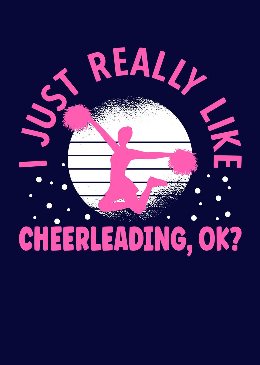 'Funny Cheerleading' Poster, picture, metal print, paint by MzumO ...