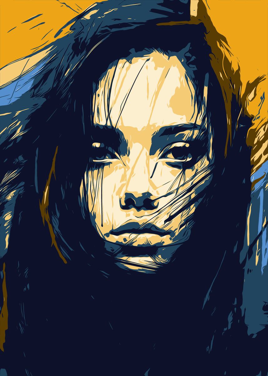 'Sad Face' Poster, picture, metal print, paint by Kamelyon | Displate