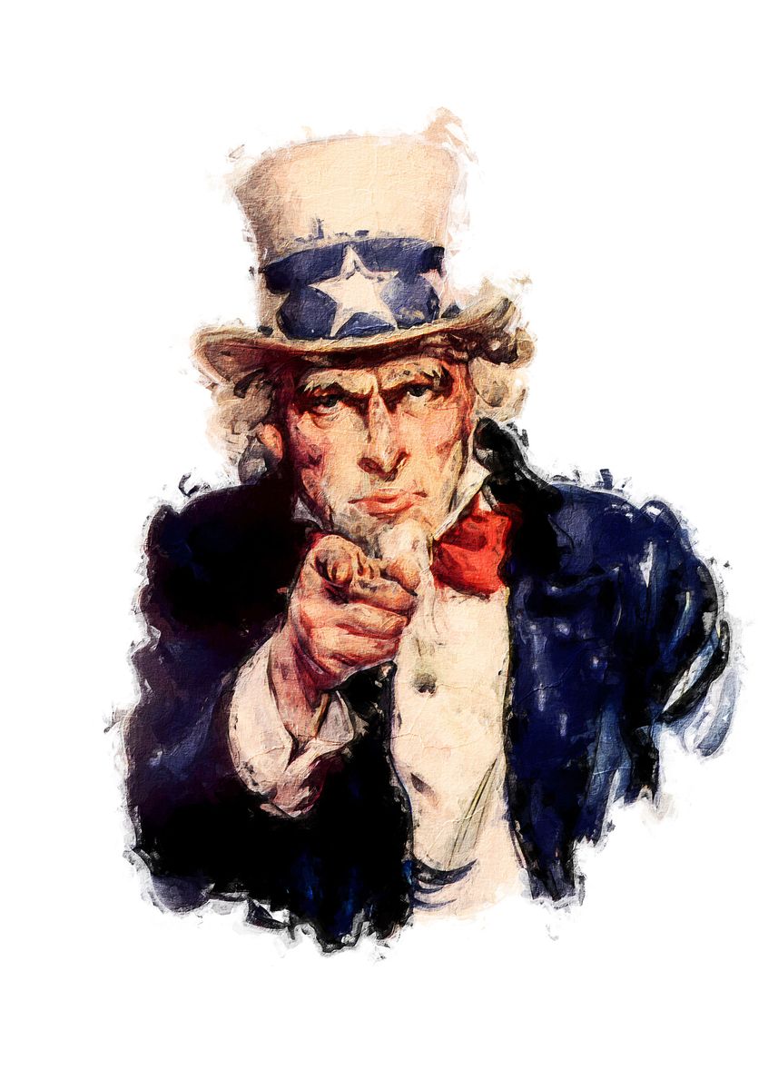 'Uncle Sam Meme' Poster, picture, metal print, paint by Meme Daily ...