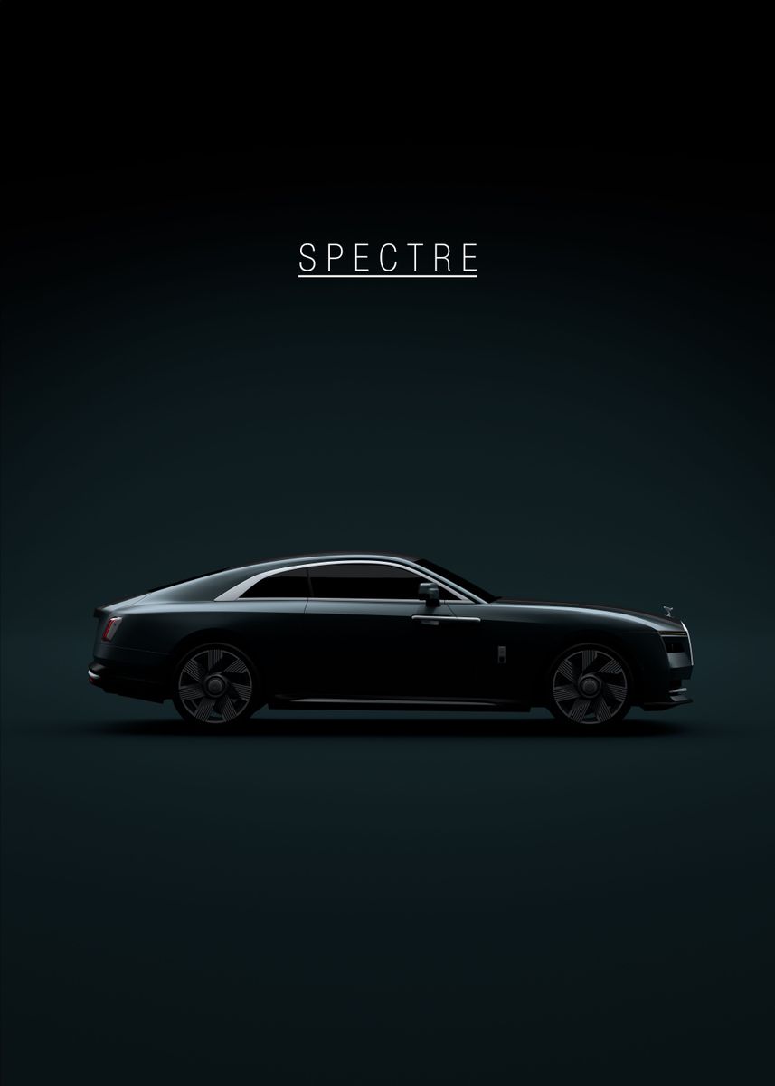 'RollsRoyce Spectre 2023' Poster, picture, metal print, paint by 21 MXM | Displate