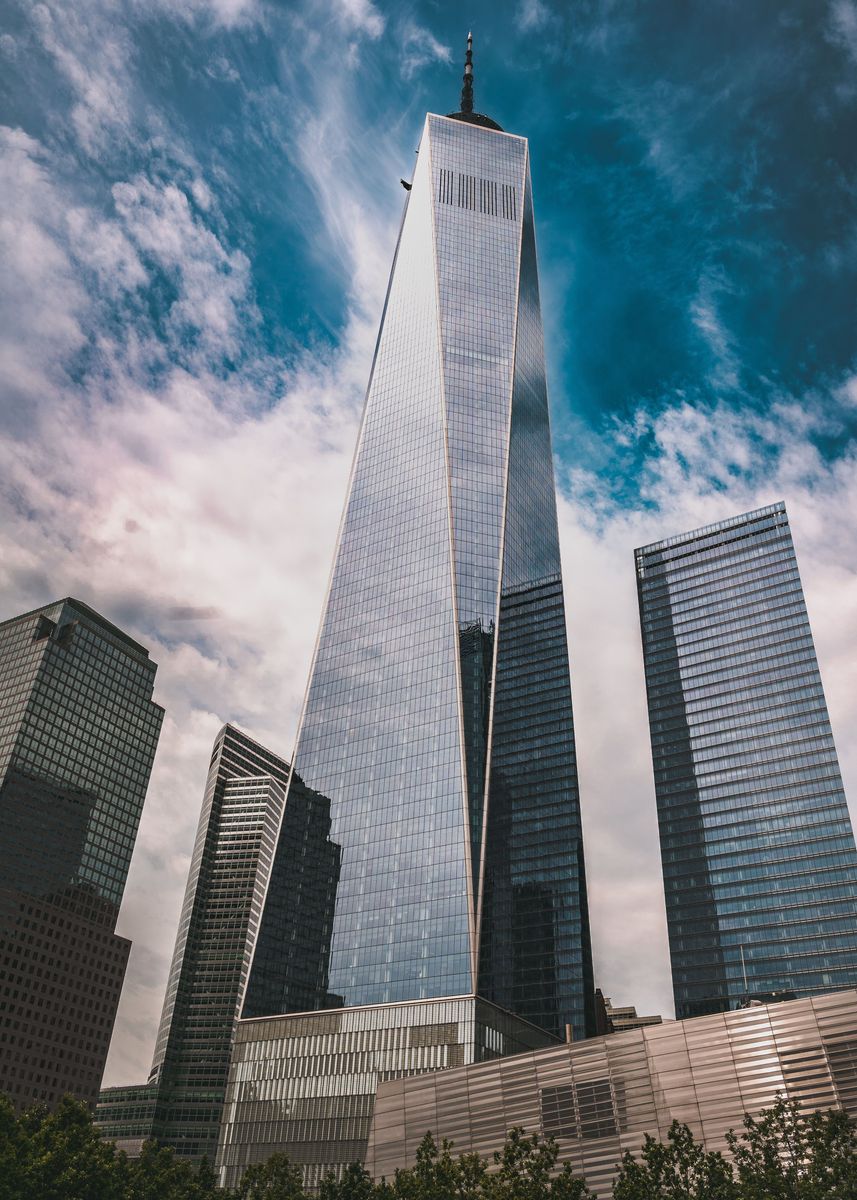 'One World Trade Center' Poster, picture, metal print, paint by Matt ...