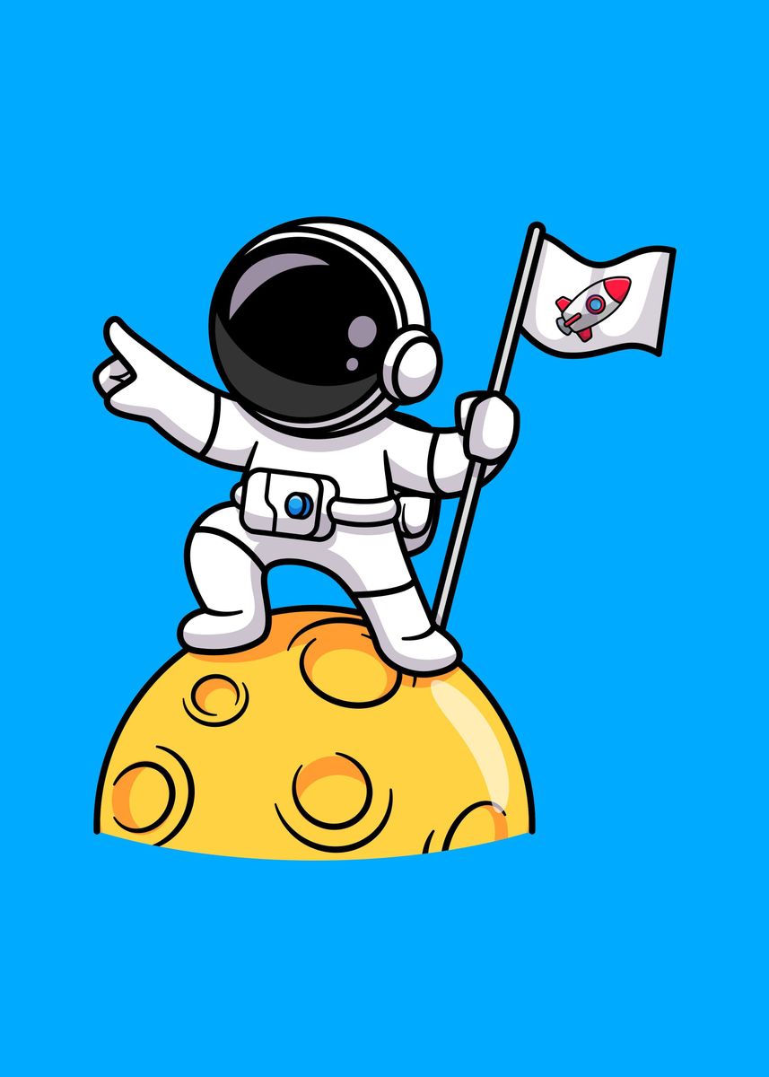 'Space flag' Poster, picture, metal print, paint by Dedew Doublede ...
