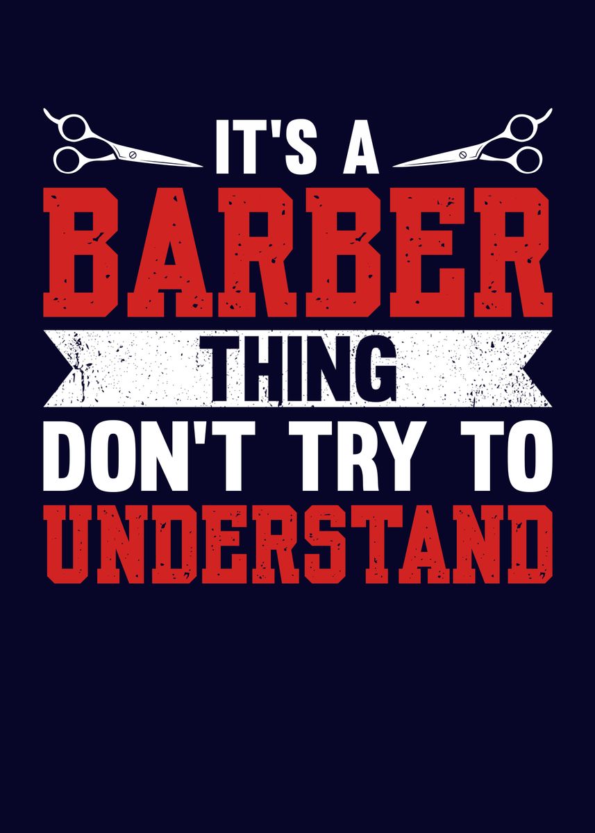 'Barber Hair Hairdresser' Poster, picture, metal print, paint by MzumO ...