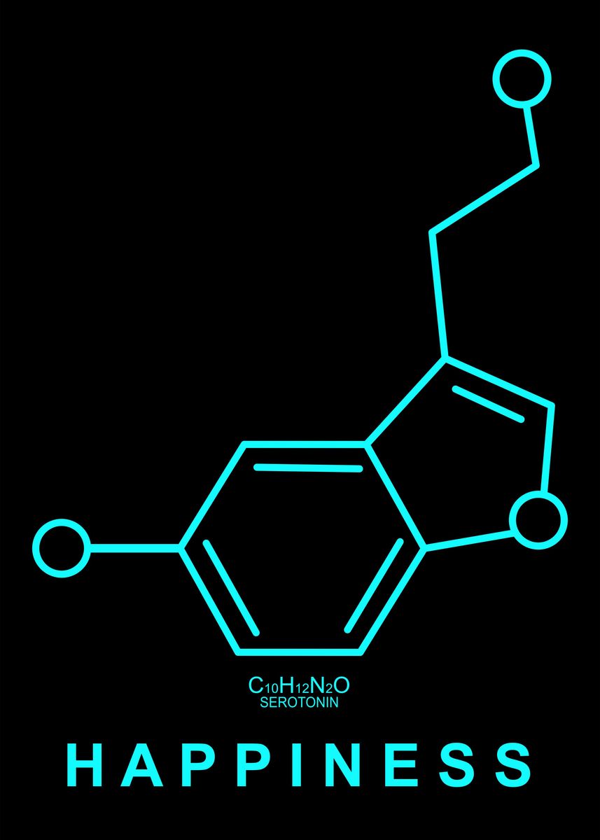 'SEROTONIN' Poster, picture, metal print, paint by Fill Artwork | Displate