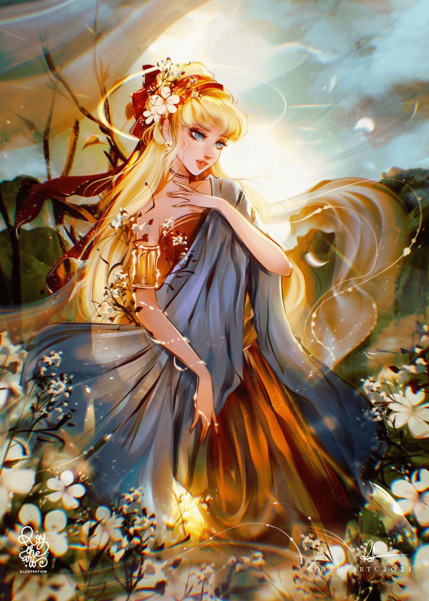 'Starlight Duchess Princess' Poster, picture, metal print, paint by ROY ...