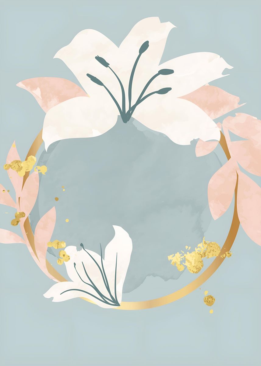 'Floral Watercolor' Poster, picture, metal print, paint by Ydha Anggara ...