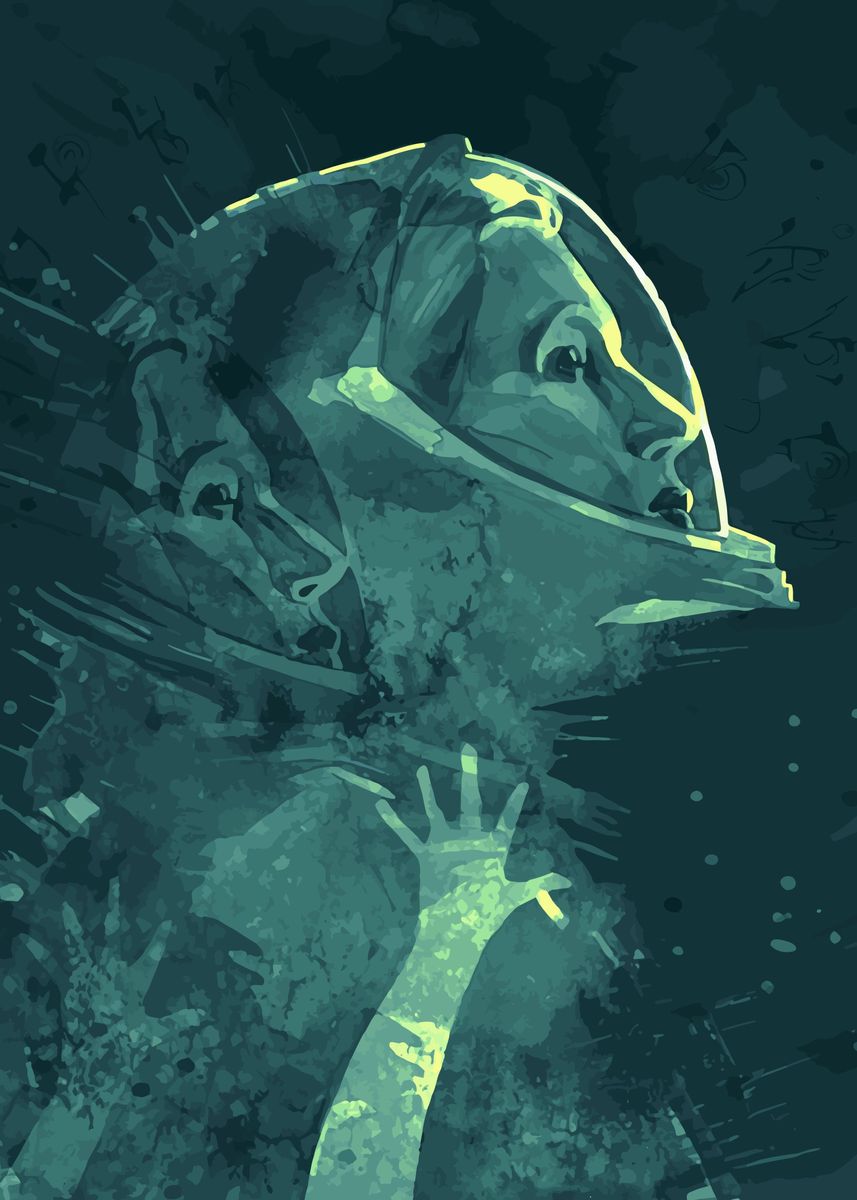 'Returnal' Poster, picture, metal print, paint by 아담 | Displate