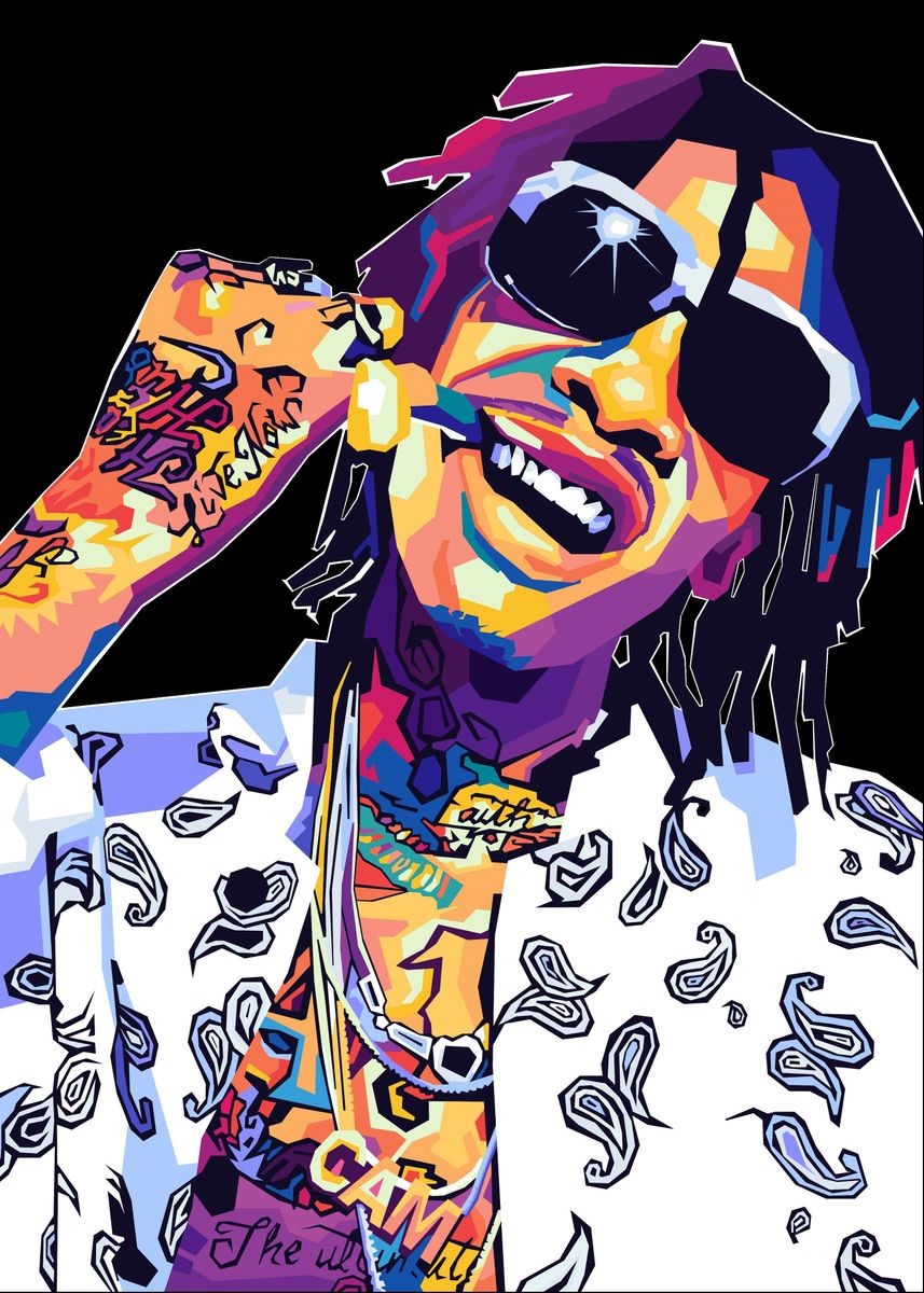 'Wiz Khalifa' Poster, picture, metal print, paint by Azlan Xavier ...