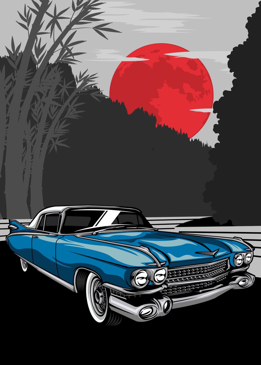 'Vintage Car' Poster, picture, metal print, paint by Poster Collections ...