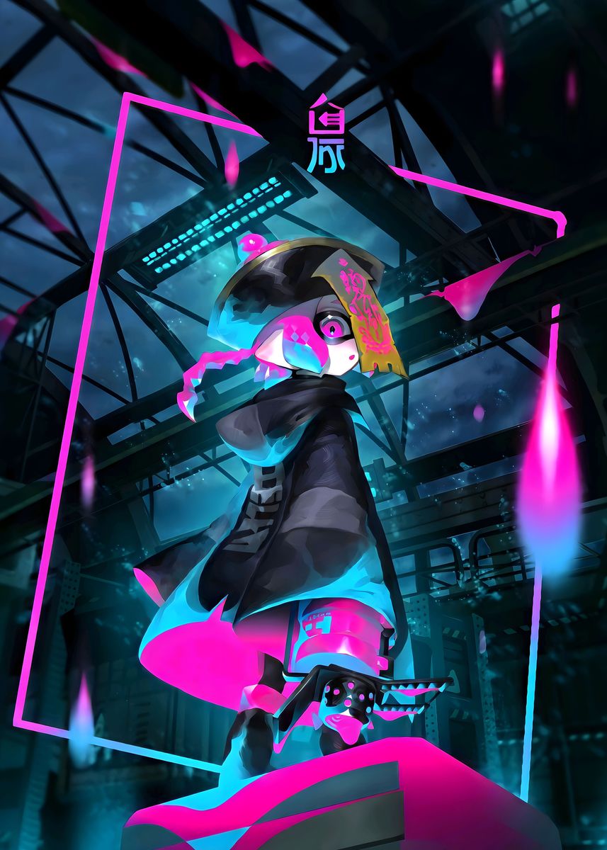 'Splatoon Nintendo' Poster, picture, metal print, paint by lia ...