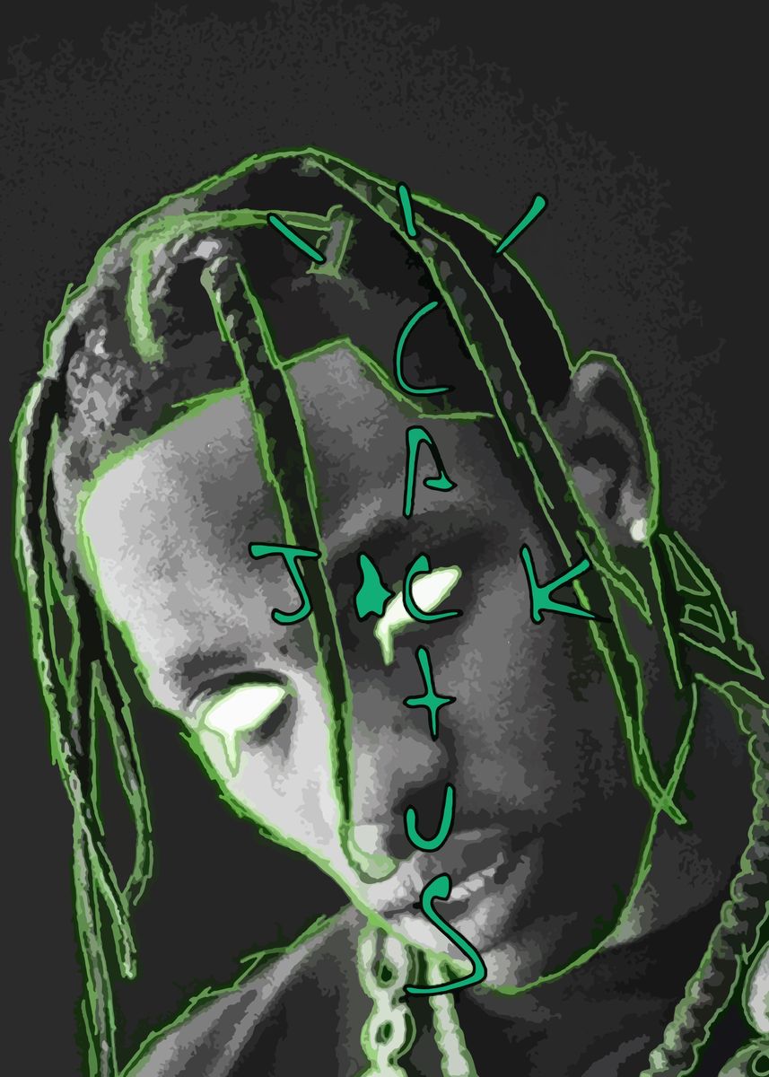 'Travis scott' Poster, picture, metal print, paint by jason woodart ...