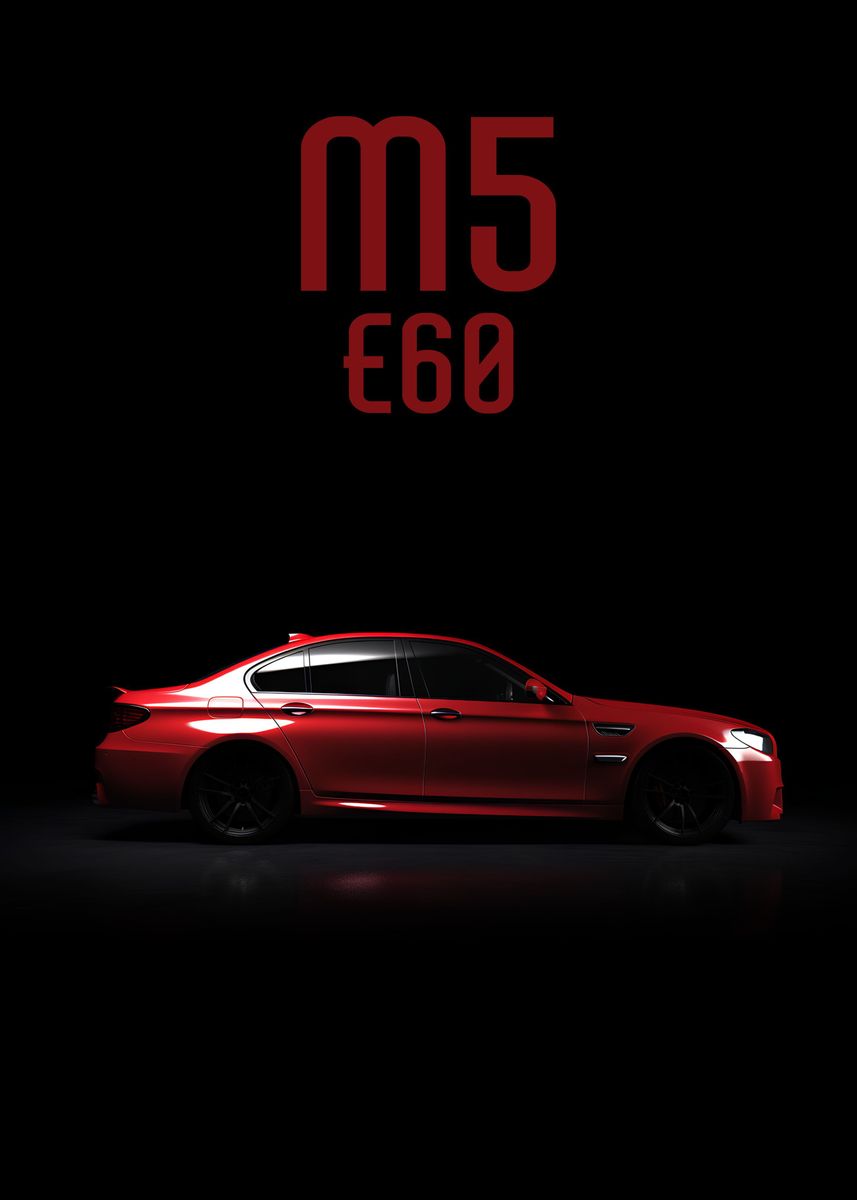 'M5 e60 Sport Cars' Poster, picture, metal print, paint by Masje Studio ...